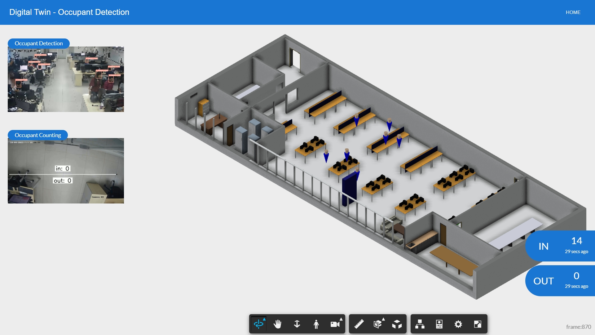 Digital Twin Occupant Detection
